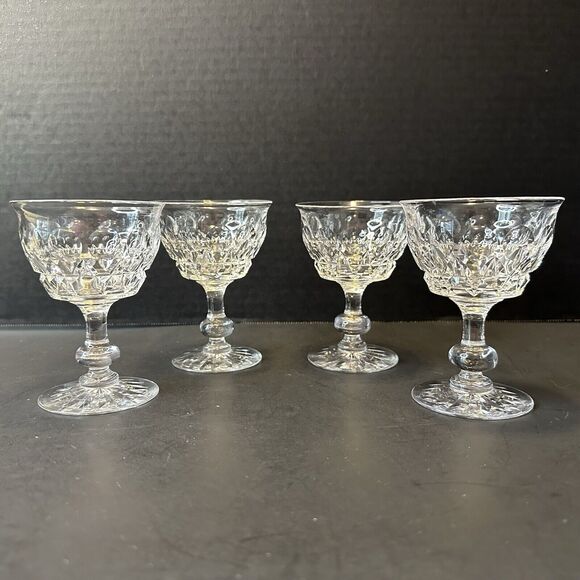 Tudor | Dining | Tudor Crystal Raleigh Champagnetall Sherbet Set Of 4 ...